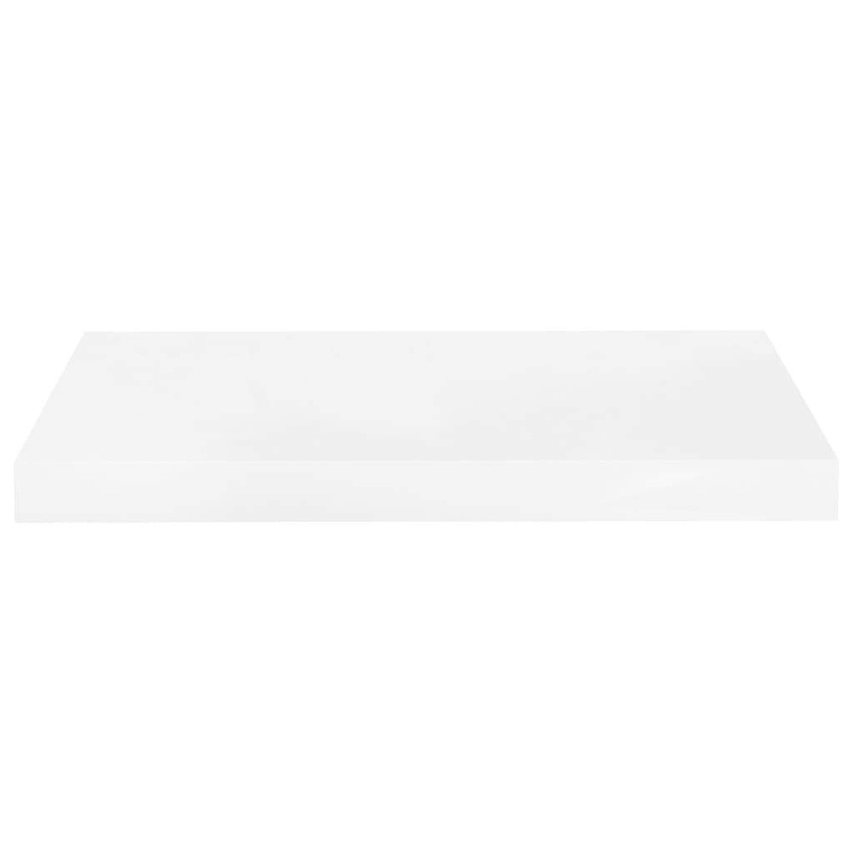 QZZCED Floating Wall Shelves 4 pcs,Wall Shelves for Bedroom,Bookshelf Wall,Shelves for Wall Decor,Shelf Storage,Shelves for Bathroom,for Kitchen, Bathroom,Living Room, Bedroom, High Gloss White MDF