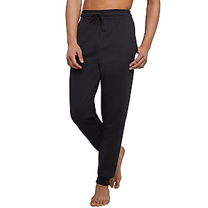 Hanes Men's Jogger Sweatpant with Pockets, Black, 2X Large