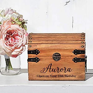 Baby Time Capsule 1st Birthday Container Newborn Keepsake Box Personalized for Boy or Girl Memory Box Boho Shower Gift for Mom Custom Engraved Treasure Chest