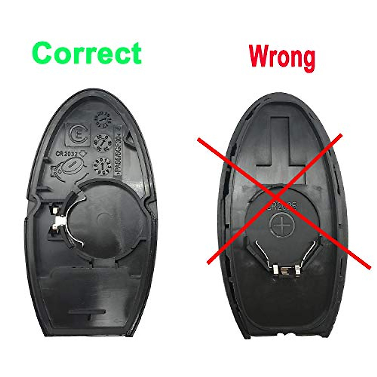 Smart Key Fob Case Shell Fit for Nissan Altima Maxima Murano Infiniti KR55WK48903 4 Buttons Replacement Keyless Entry Remote Car Key Housing Casing Outer Cover with Uncut Blade Blank & Keyring (1)