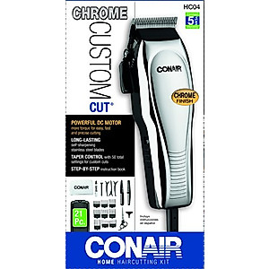 ConairMAN Hair Clippers for Men, 21-Piece Home Hair Cutting Kit