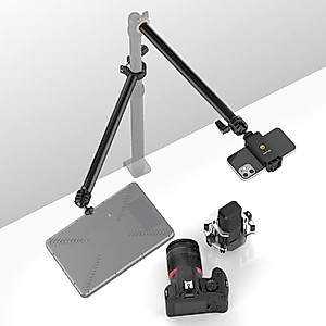 PICTRON VIJIM Flexible Arm Auxiliary Holding Arm, Detachable 2-Section Magic Arm for Any Camera Desk Mount, Cameras, Lights and More, Multi Mount Accessory (LS04)