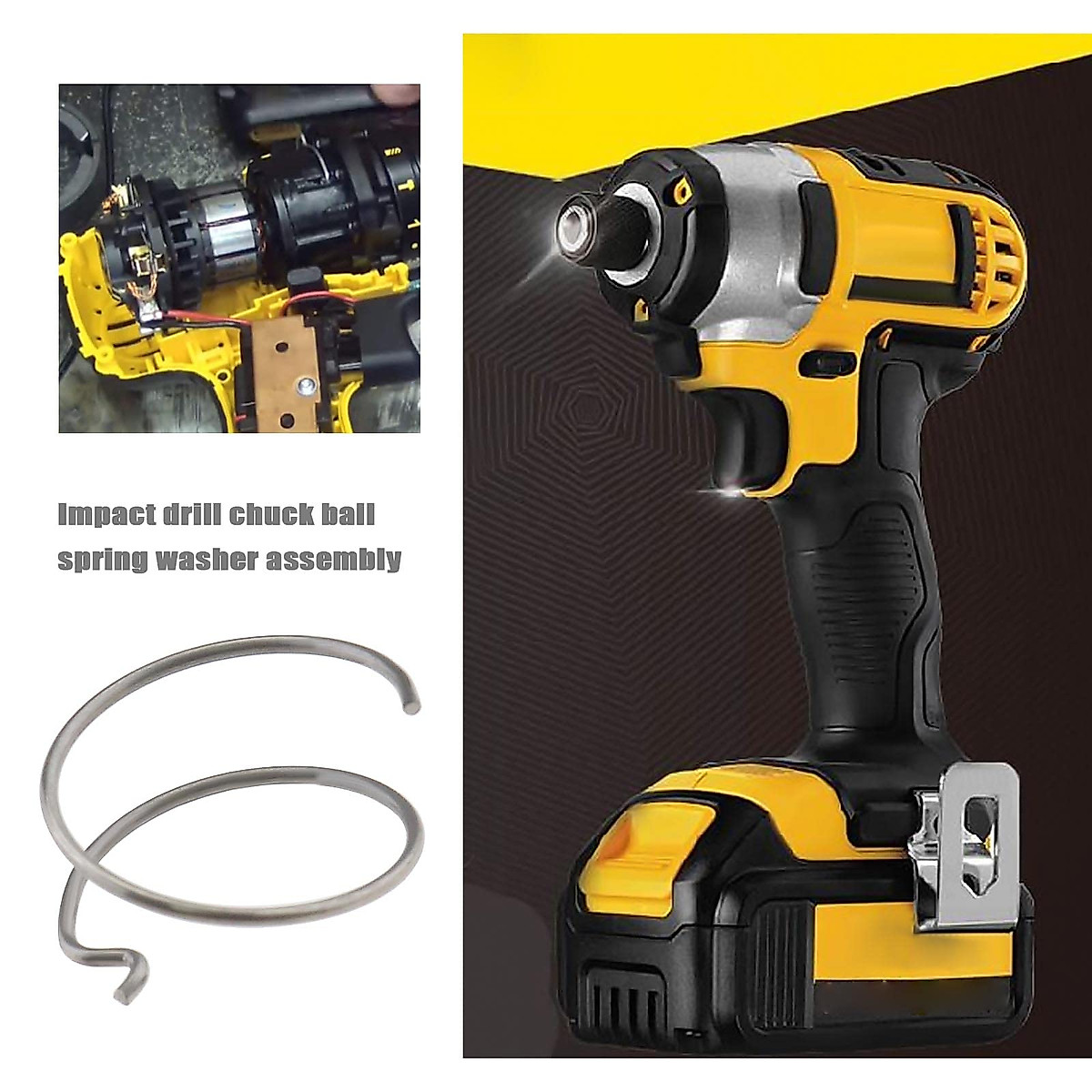 Micro Traders Set of 5 Impact Driver Bit Holder Chuck Repair Kit Compatible with DeWalt 20V DCF885 DCF886 DCF887 DCF888 N016823 N019351 N053863 N078434 N089668