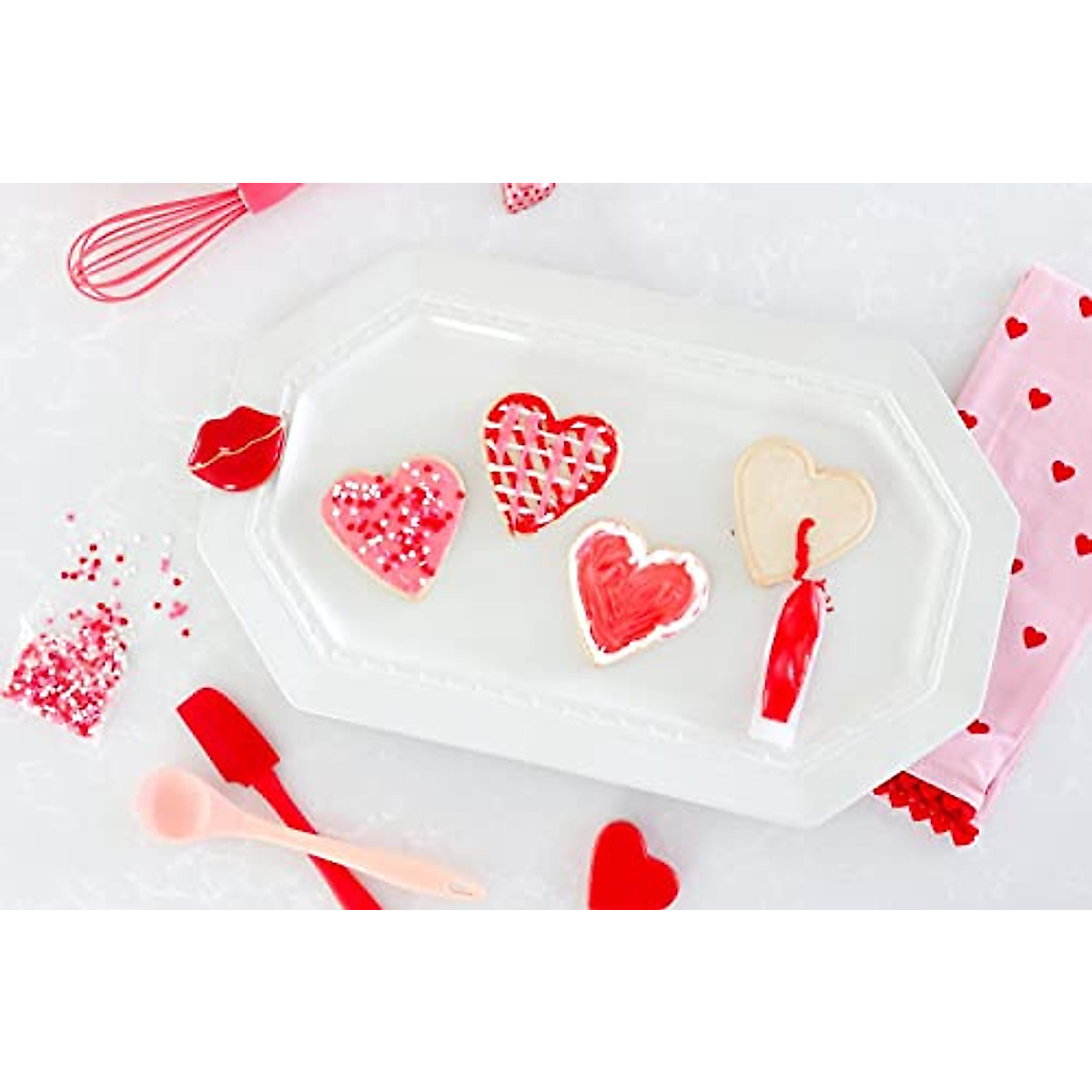 Nora Fleming Hand-Painted Mini: Smooches! (Red Lips) A249