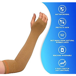 NYOrtho Geri-Sleeves Arm Skin Protectors – Pair of and Washable Protects Sensitive Thin Skin from Tears & Abrasions