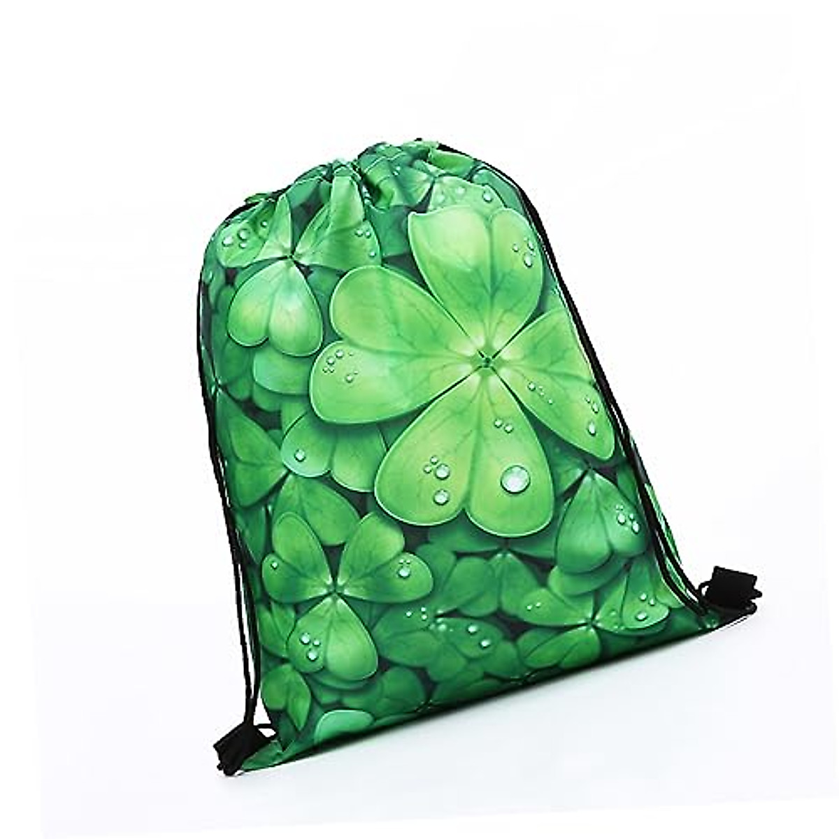 PACKOVE 3pcs Four leaf storage bag Drawstring backpack sport backpack St Patrick Day sack irish party party decor shopping bag printed travel bag printing gift bag Ireland Tackle Backpack
