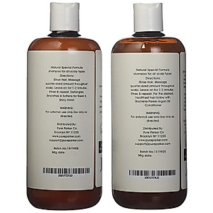 PURE Shampoo and Conditioner Set, HUGE 26.5 oz. Each Extra Strength Formula with Keratin & Dead Sea Minerals, Moisturizes Dry & Damaged Hair (Argan Oil Shampoo & Conditioner)