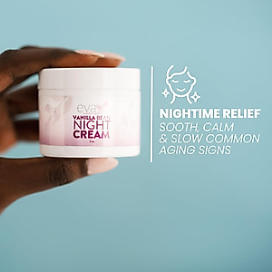 Eva Naturals Vanilla Bean Night Cream by Eva Naturals (60 ml) - With Vitamin E and Green Tea