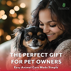 H HANDSON Pet Grooming Gloves - Patented #1 Ranked, Award Winning Shedding, Bathing, & Hair Remover Gloves - Gentle Brush for Cats, Dogs, and Horses (Grey, Small)