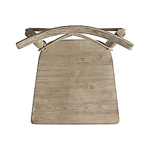 Bowery Hill 19'' Transitional Wood X-Back Side Chair in Natural (Set of 2)