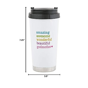 CafePress Godmother Amazing Awe Stainless Steel Travel Mug 20 oz. Insulated Stainless Steel Coffee Tumbler