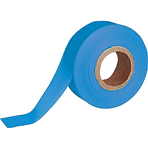 Brady Fluorescent Blue Flagging Tape for Boundaries and Hazardous Areas - Non-Adhesive Tape, 1.188" Width, 150' Length (Pack of 1) - 58351