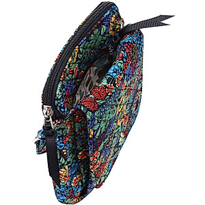 Brentano Cotton quilted small crossbody wallet purse (DESERT BLOOM)