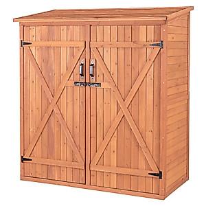 Leisure Season MSS6602-T Storage-Sheds, Medium Brown