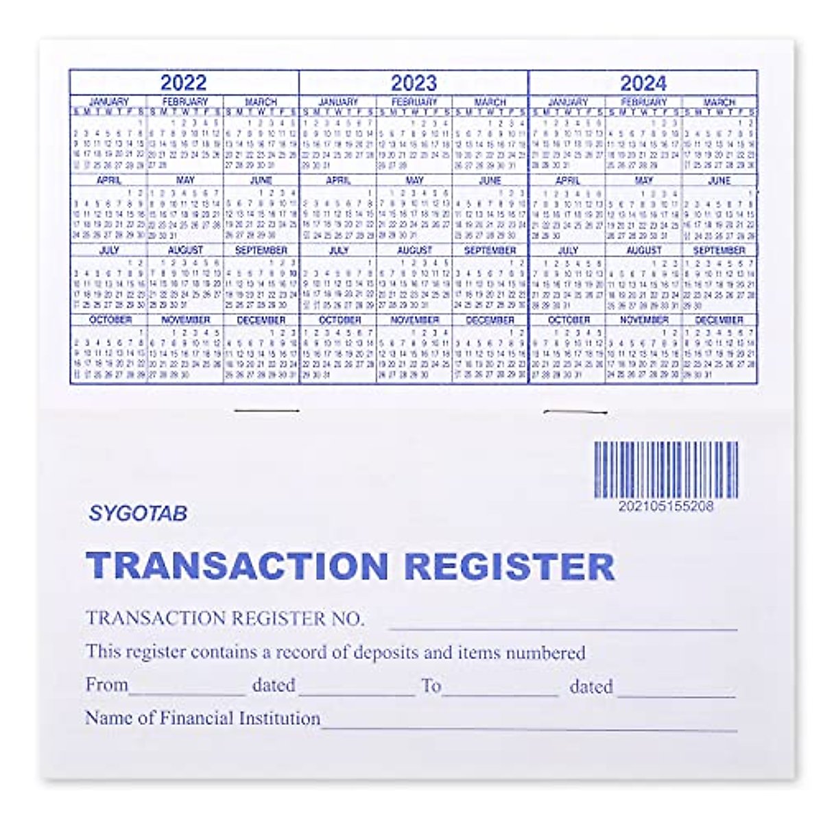 12 PCS Check registers for Personal Checkbook, Upgrade Checkbook Register and transactions Ledgers.