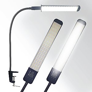 Desk Lamp for Nail Professionals – DAEV 27” Gooseneck Arm Nail Lamp for Desk, Bright Workbench Light, Hobby Light, Architect Lamp – 120 LEDs of Flicker-Free Daytime Light