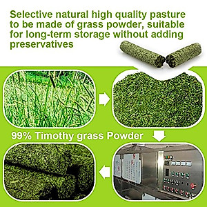 ULIGOTA Timothy Hay Sticks 20pcs Rabbit Molar Toys Bunny Toys Guinea Pig Toys Natural Chews for Teeth Handmade Rabbit Chews and Treats Chinchilla Rat Hamster Gerbil