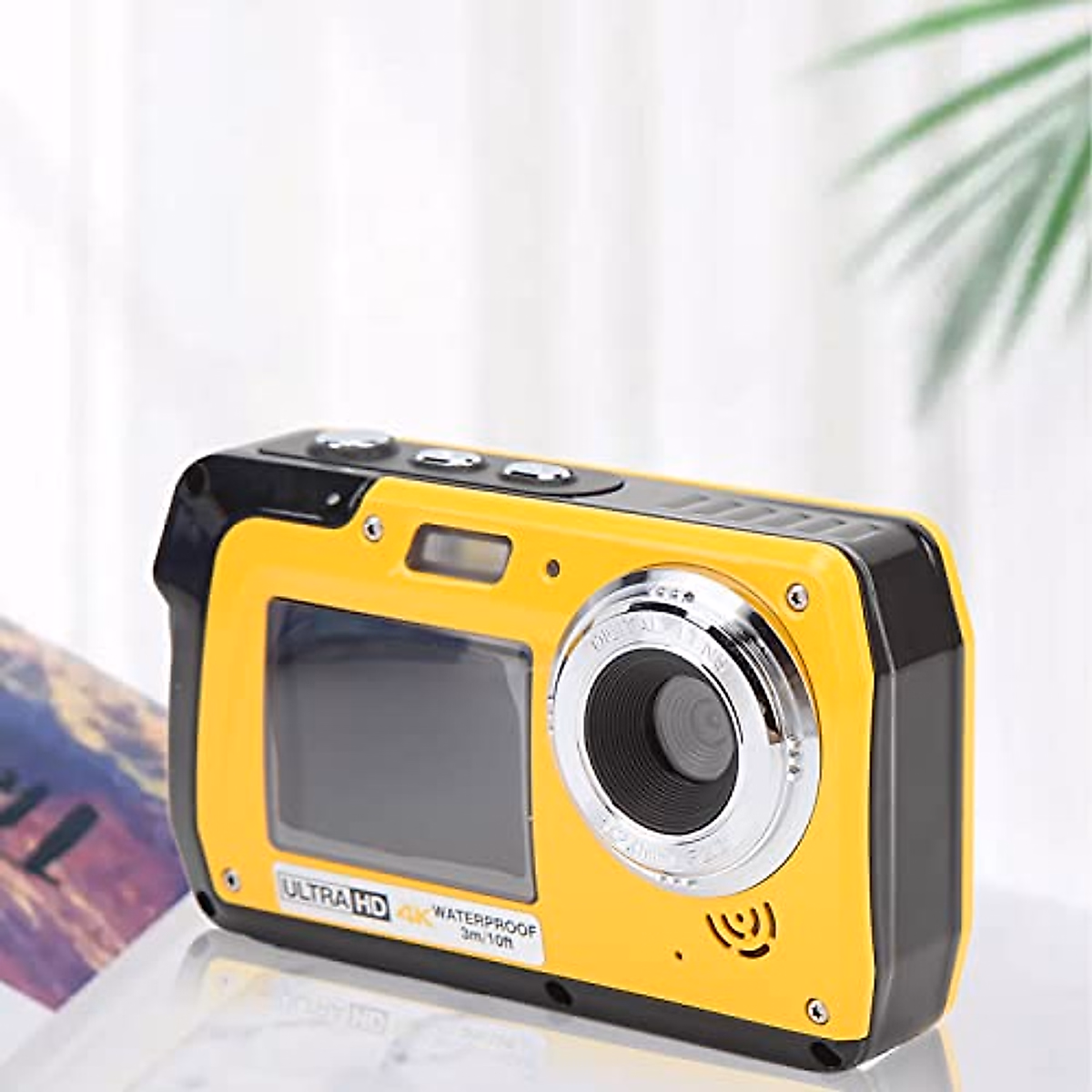 Digital Camera for Photography, 4K 56MP 18X 10ft Waterproof Digital Camera, Front and Rear Dual Screen Camera HD 3.0in Digital Camera, 1700mAh.(HD F5)