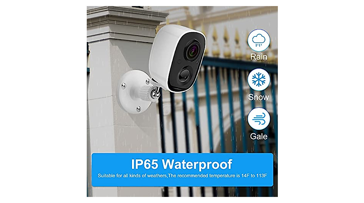 Wireless Outdoor Security Camera 1080P HD with AI & Night Vision