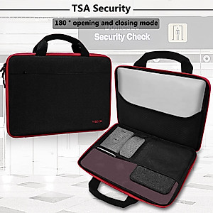 Hseok Laptop Sleeve 13-14 Inch Case Briefcase Compatible with MacBook Pro 14 inch M4/M3/M2/M1 All Model of 13.3 Inch Mac Air/Pro, XPS 13 14, Most Popular 13"-14" Notebooks,B01K03