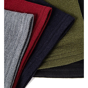 Villand 100% Merino Wool Neck Gaiter for Men and Women, Double Layer Seamless Neck Warmer for Skiing Cycling & Winter Sports (Black)