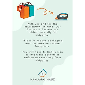 Staircase Basket with Handles for Carpeted and Wooden Stairs, L-Shaped Collapsible Stair Storage Baskets for Organizing Toys, School Work, Shoes and More, 4mm Felt Basket for Stairs in Home or Office