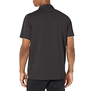 Oakley Men's Icon Thermonuclear Protect Recycled Polo Shirt, Blackout, L
