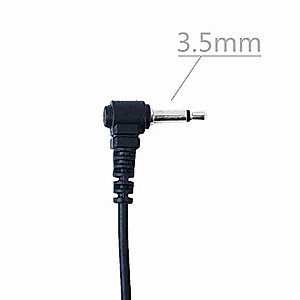 Yolipar 3.5mm Surveillance Single-Wire Listen Only Earpiece Walkie Talkie with Covert Tansparent Acoustic Tube Headset Police Law Enforcement for Speaker mics