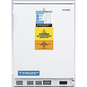 Summit VT65 Upright Freezer, White