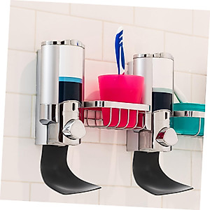 Abaodam 4 Pcs Water Tray Foam Drip Tray Body Wash Container Wall Mounted Drip Tray Dispenser Tray Water Dispenser Cup Holder Wall Cup Holder Universal Cup Holder Conditioner Plastic Soap