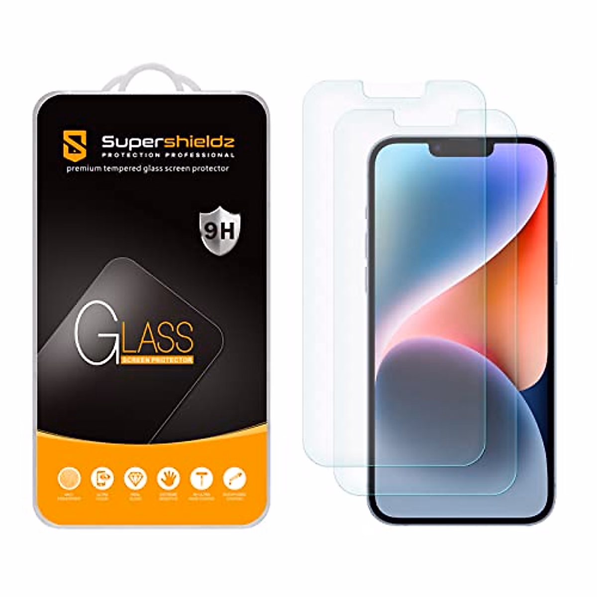 Supershieldz (2 Pack) Anti Glare (Matte) Screen Protector Designed for iPhone 14 Plus/iPhone 13 Pro Max (6.7 inch) [Tempered Glass] 0.33mm, Anti Fingerprint, Anti Scratch, Bubble Free