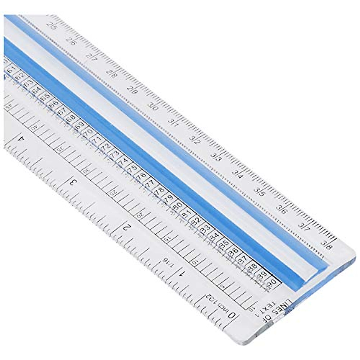 Westcott ‎40711 Clear Data Processing Magnifying Ruler, 15 In