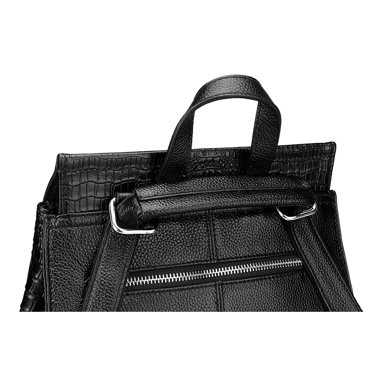 Coolcy Women Real Leather Backpack Shoulder Bag One Size