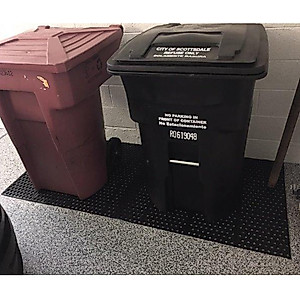 uyoyous Rubber Floor Mat with Drainage Holes 83"x35" Commercial Grade Grease Resistant Anti-Fatigue Rubber Floor Mat with Non-Slip Backing Heavy Duty Floor Mat for Industrial Kitchen