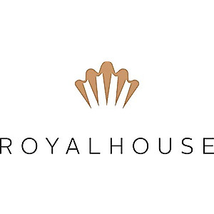 RoyalHouse Bamboo Wine Rack Wooden Wine Storage Set Holds 2 Bottles and 4 Glasses, Easy Assembly Wine Stand, Wine Bottle Holder and Glass Hanger Drying Rack