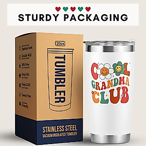 Grandma Gifts - Christmas Gifts for Grandma, Grandma Birthday Gifts - Gifts for Grandma from Granddaughter, Grandson, Grandkids, Grandchildren - Gifts Ideas for Grandma, Grandmother - 20 Oz Tumbler