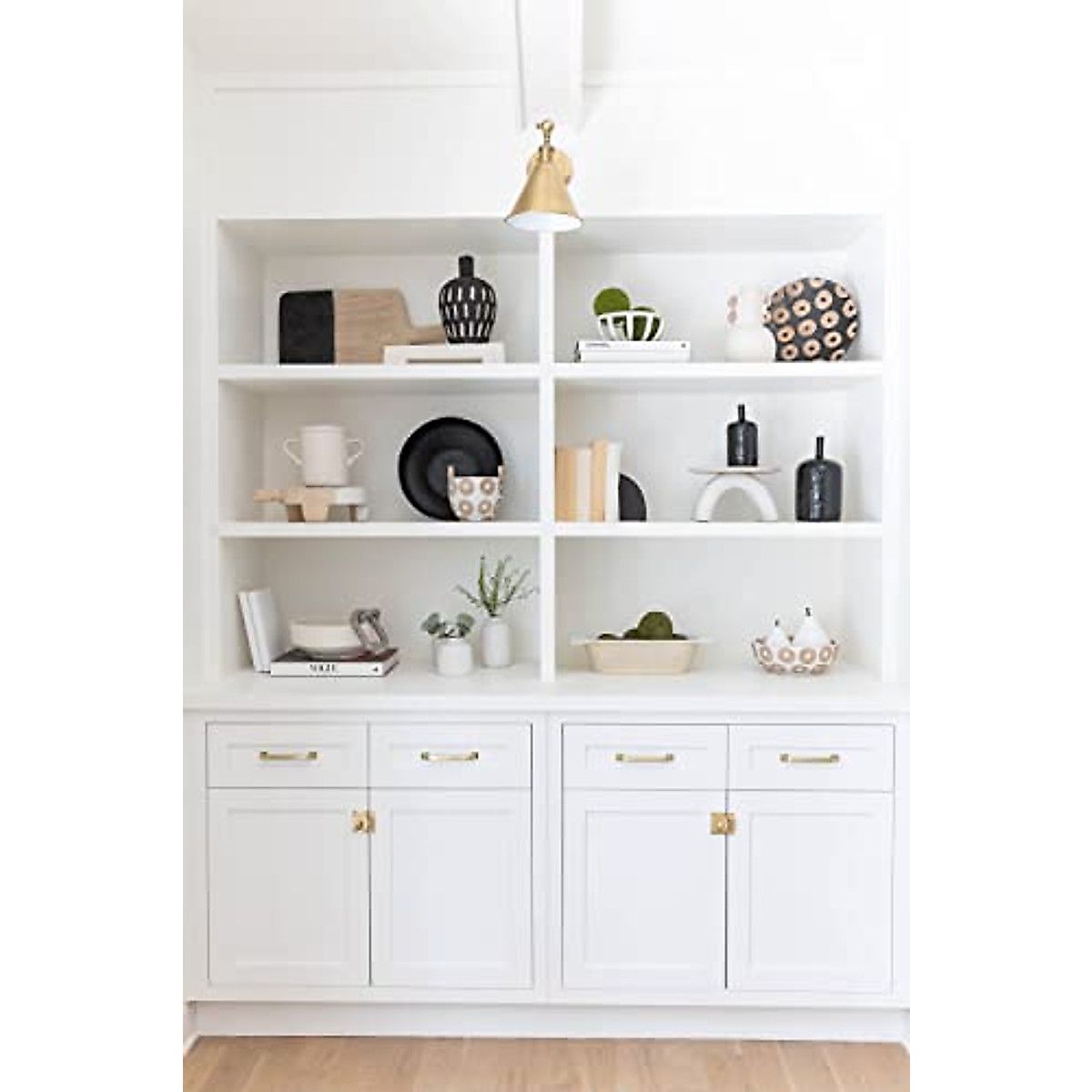 Mud Pie Modern White Stoneware Stand, 6" x 10 1/2" dia, CREAM