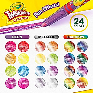 Crayola Twistables Crayons, Fun Effects, Gift for Kids, 24 Count