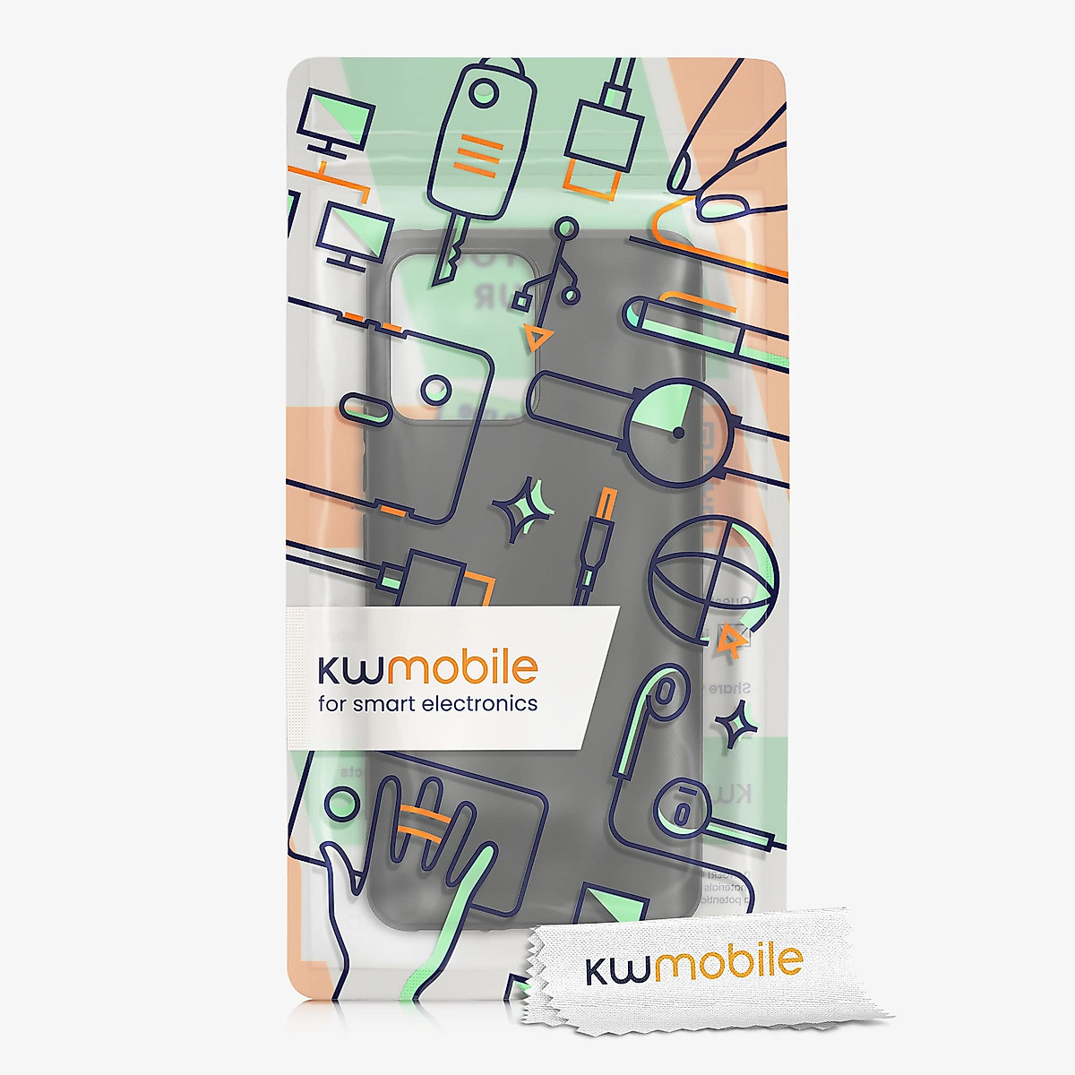 kwmobile Case Compatible with Motorola ThinkPhone Case - Soft Slim Protective TPU Silicone Cover - Black Matte
