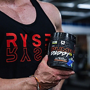 RYSE Signature Series Pump Daddy V2 | Official Noel Deyzel Non Stim Pre Workout | with Citrulline, Beta Alanine, Creatine | 40 Servings (Freedom Rocks)