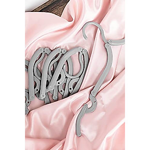 12 Pcs Travel Hangers Foldable Collapsible Hangers Foldable Hangers Collapsible Hangers For Clothes Folding Hangers Portable Travel Accessories Foldable Hanger For Folding Clothes Collapsible Hanger