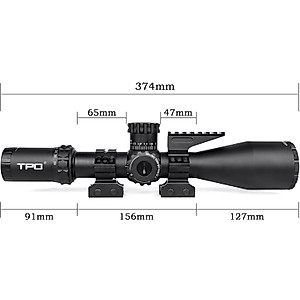 Sniper VT4.7-29X56FFP 35mm Tube First Focal Plane Rifle Scope, Side Parallax Adjustment