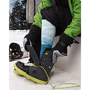 OutdoorMaster Ski Socks, 2-Pair Pack Skiing and Snowboarding Thermal Socks for Women with Over the Calf Design w/Non-Slip Cuff, Mountain Patterns - Ocean Blue,M/L