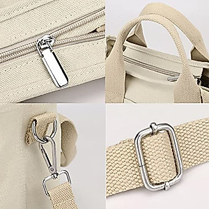 Calendarm-Usa Japanese Canvas Bag, Large Capacity Multi-Pocket Handbag Canvas Japanese Handmade Tote Crossbody Bag (Black)