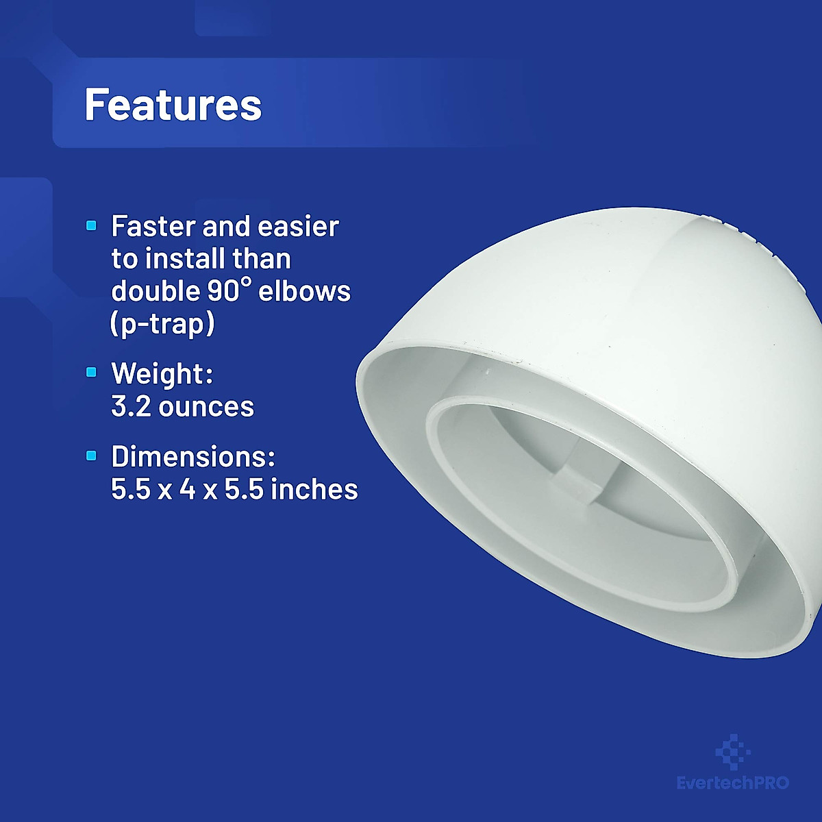 EVERTECHPRO ECAP321 Flue Cap Replacement for Universal HVAC