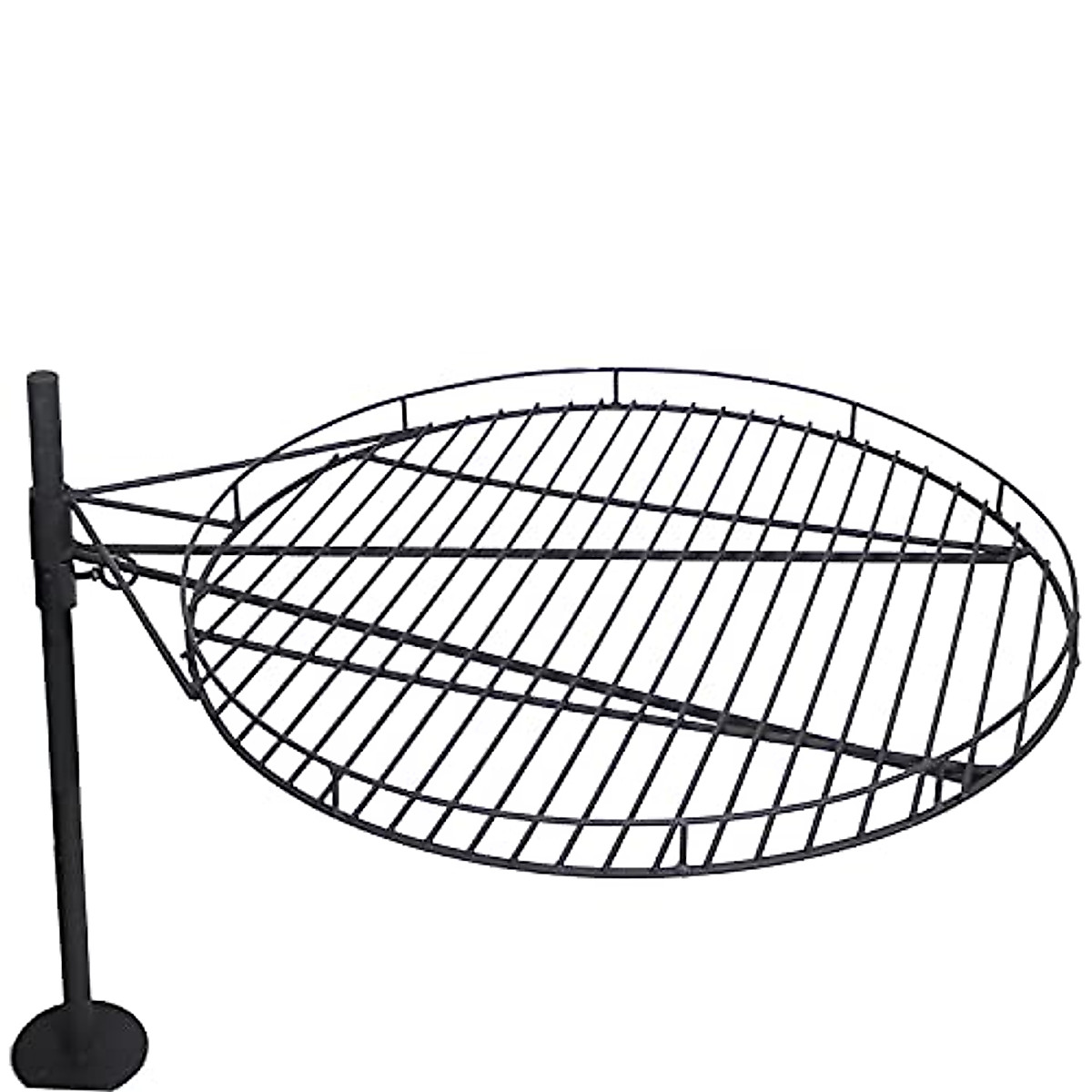 Sunnydaze 30-Inch Steel All Star Fire Pit Bowl - Black - Includes BBQ Cooking Grate and Spark Screen