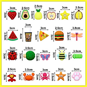 21 Pieces Cute Animal Cable Protector Charging Cable Protectors for USB Cable Fish Fruit Charging Cable Saver for Cellphone and Tablet Data Lines