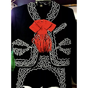 Border Merchant Women's Mariachi Charro Dress Outfit Mexico Folklorico 5 De Mayo Fiesta Dance Black/White (XS)