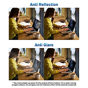 F FORITO 2-Pack 15.6 Inch Anti Blue Light Laptop Screen Protector, Eye Protection Anti Glare Matte Computer Screen Cover for 15.6" Laptop with 16:9 Aspect Ratio, Reduce Eye Strain and Touch Sensitive