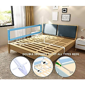 GearKing Bed Rails for Toddlers,3 Pack(2 * 78''L+1 * 59''L) Safety Bed Guard Rails for Kids, Baby Protector Rail with Breathable Fabric for Queen Mattress